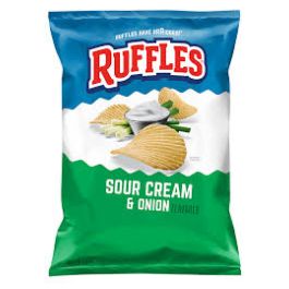 Pata Negra | RUFFLES Sourcream and onion 100g | Delícias Defumadas